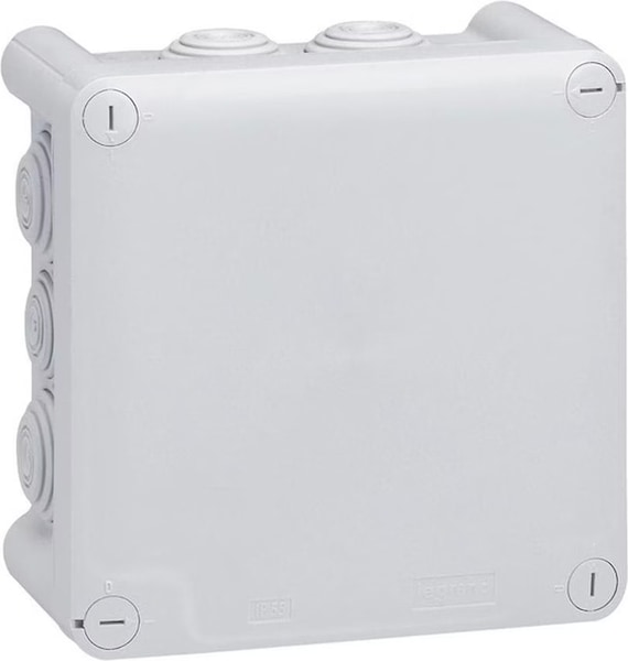 Legrand Junction box Plexo AP, wet IP55, gray 130 x 130 x 81 mm - Galaxus