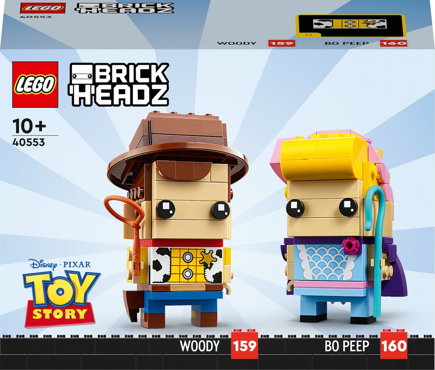 LEGO BrickHeadz - Woody en Porcelain Girl (40553, LEGO Disney, LEGO ...