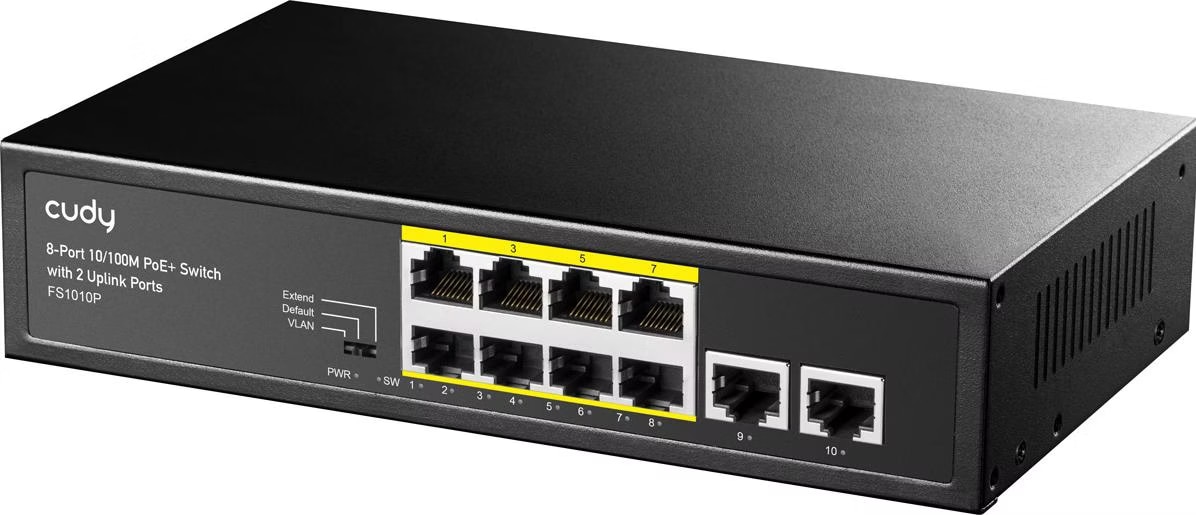 Cudy FS1010P network switch Fast Ethernet (10/100) Power over Ethernet ...