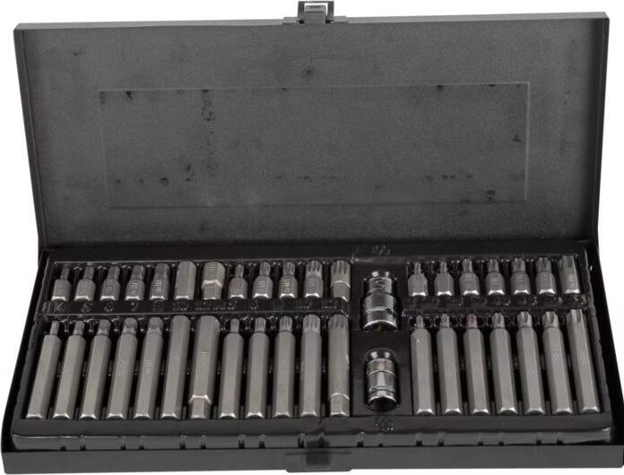 Proline Tip set t20-t55, m5-m12, zeskant 4-12, 40 st, s2 (T50, T20, T55 ...