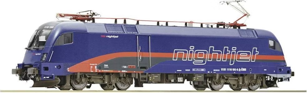Roco H0 Ro electric locomotive 1116 195-9 "nightjet", ÖBB (Track VI ...