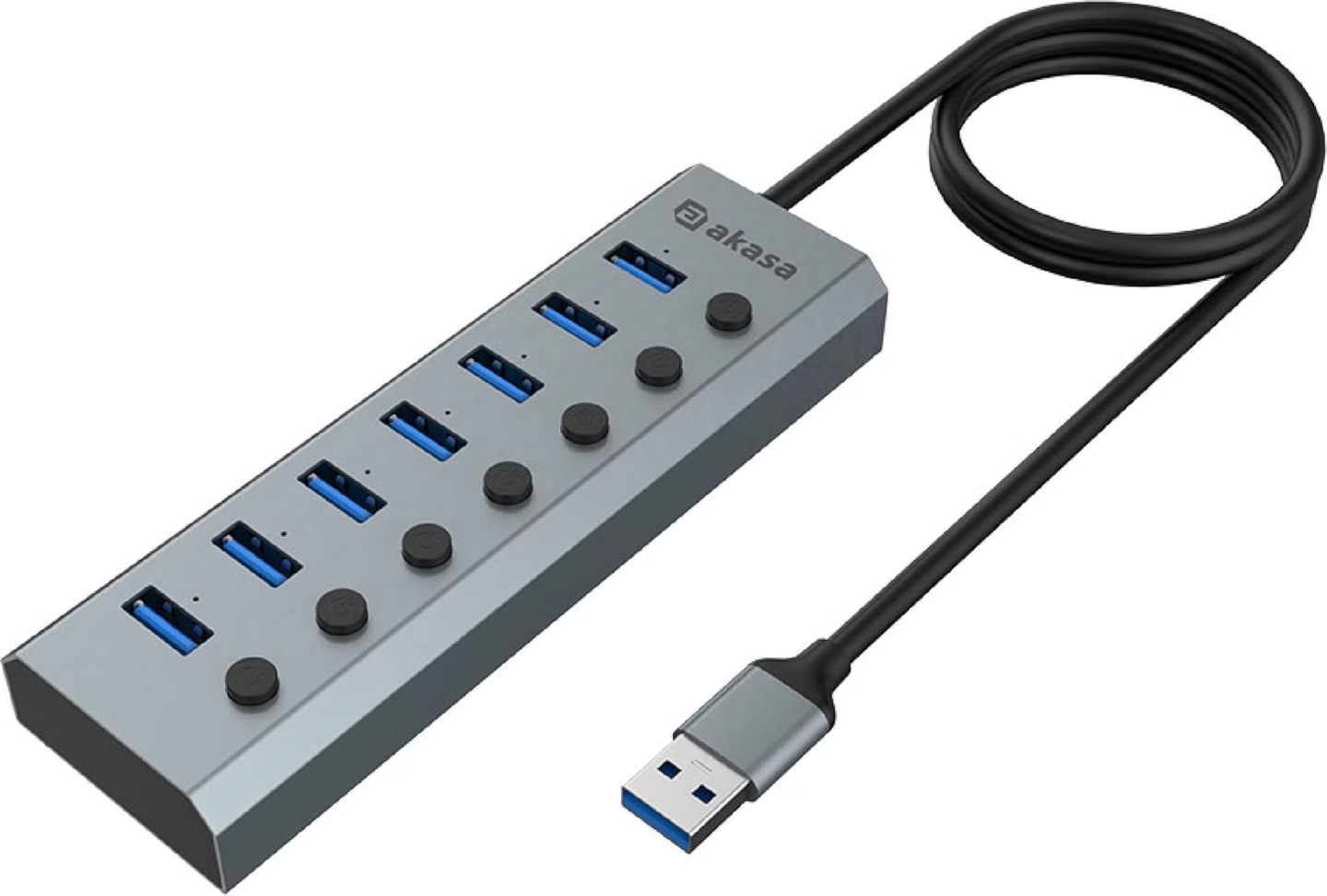 Akasa Connect 7 Ips Usb Hub Usb C 7 Havens Kopen Bij Galaxus