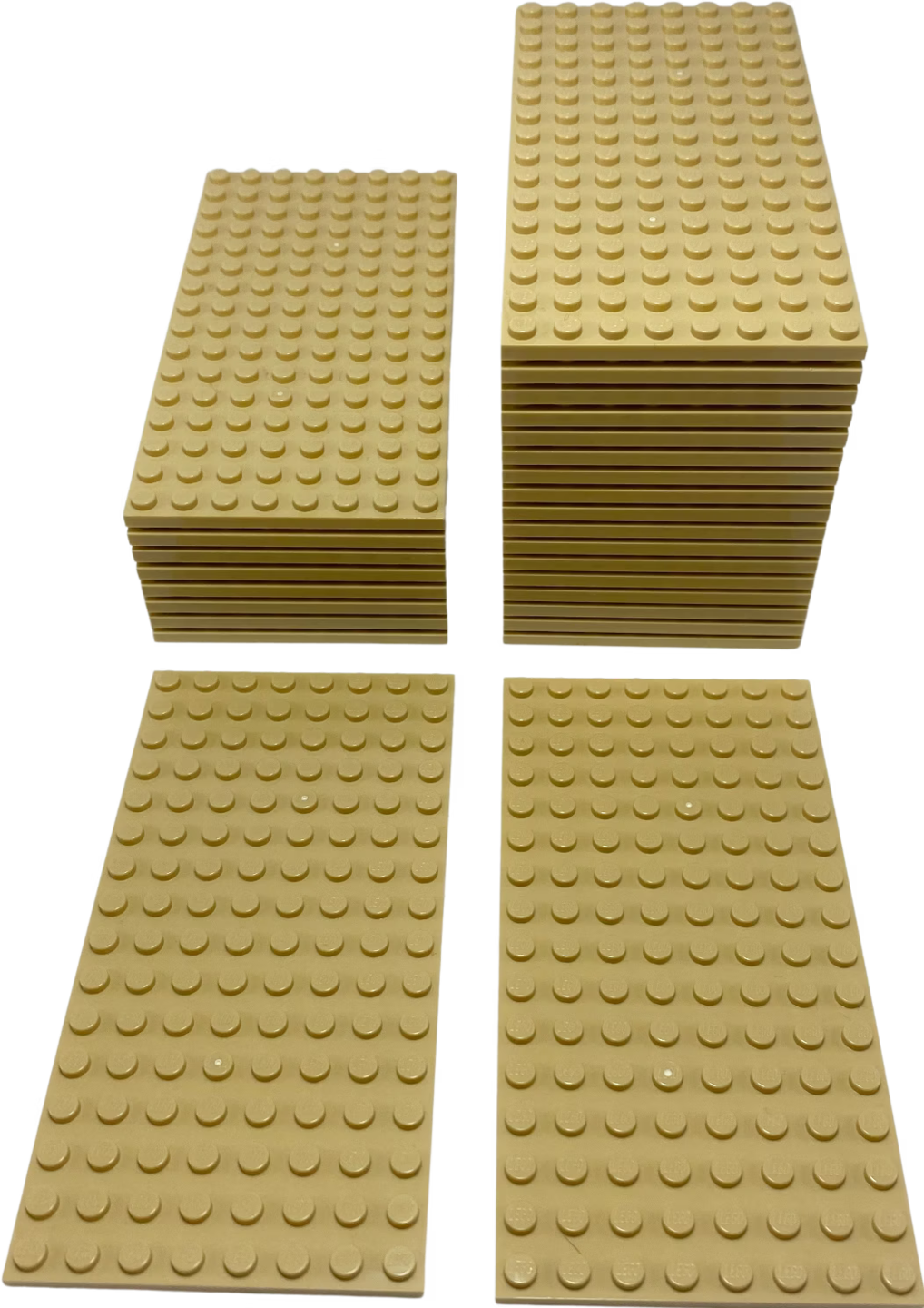 LEGO Bouwplaat 8x16 Beige - 25 stuks - Plaat 92438 NIEUW (92438, LEGO ...