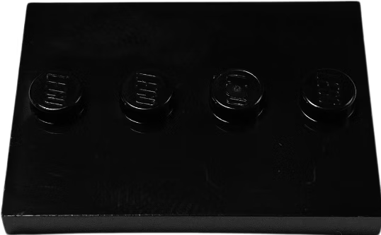 LEGO 3x4 Stand Plate Tile Modified - Black 88646 NEW - 100x (LEGO ...